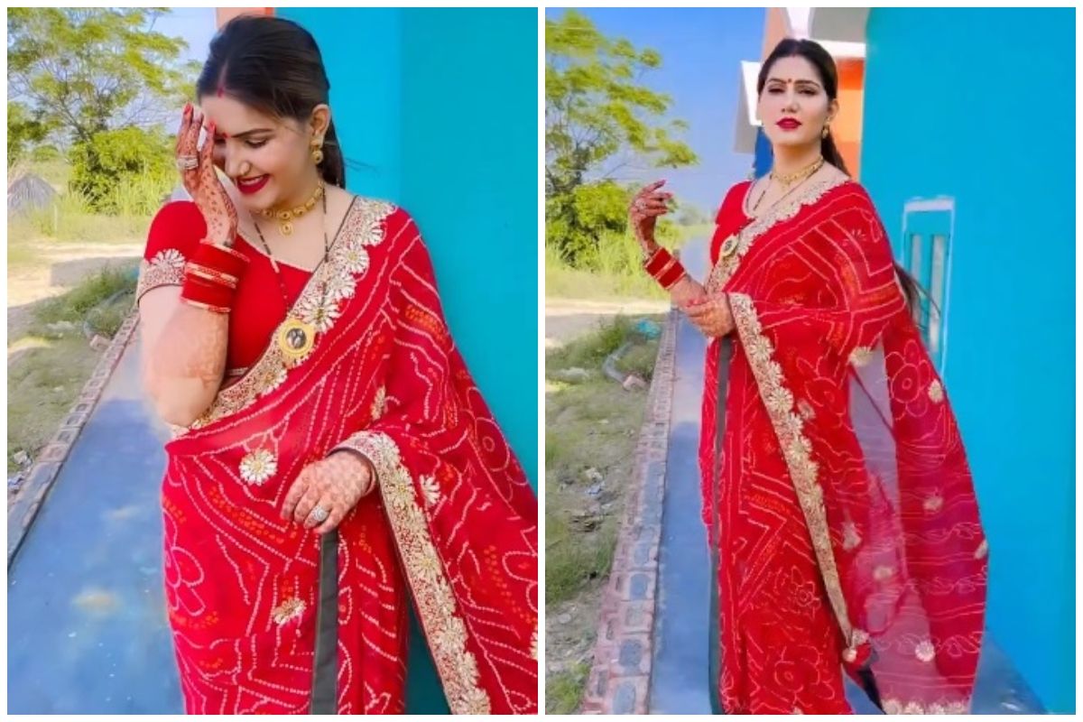 Sapna Choudhary का करवा चौथ लुक वायरल, फैंस को खूब भा रहा डांसिंग क्वीन ...