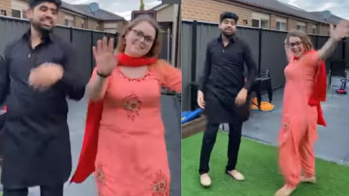 Australian Woman And Indian Husband Dance To Haryanvi Song. Viral Video ...