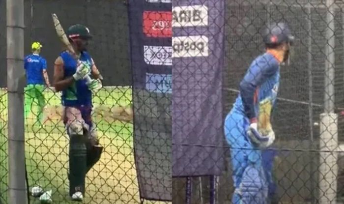 Virat Kohli, Babar Azam Together in Nets Ahead of India vs Pakistan T20 ...