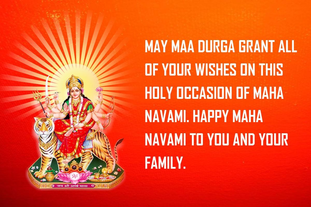 Happy Maha Navami 2022 Wishes Quotes Greetings Images SMS WhatsApp ...