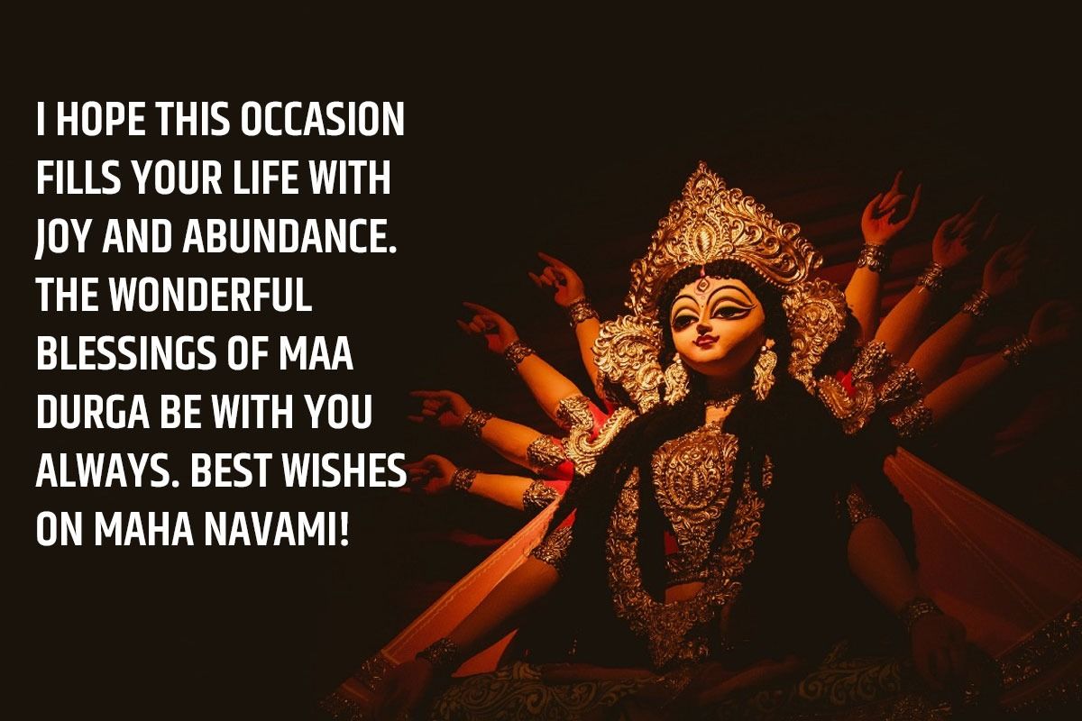 Happy Maha Navami 2022 Wishes Quotes Greetings Images SMS WhatsApp ...