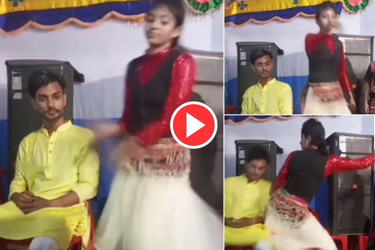 Ladki Ka Dance: डांस के बीच आ गया प्रेमी, तभी प्रेमिका ने मारा ऐसा ठुमका धड़ाम से गिर पड़ा ...