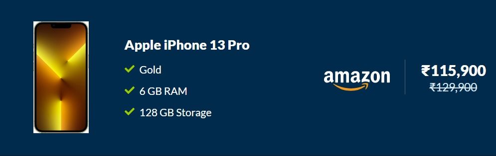 iPhone 13 Pro Gets Massive Discount on Amazon. Deets Here