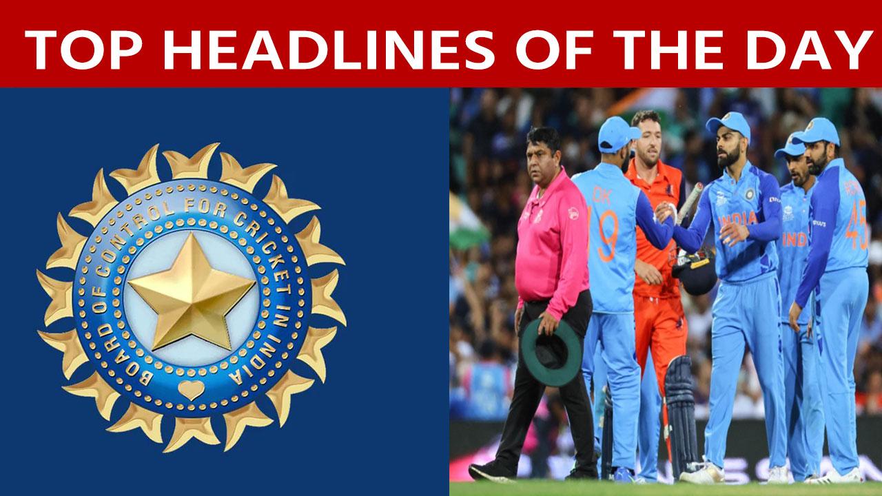 Top Headlines Today: India Beats Netherlands By 56 Runs, BCCI Announces ...