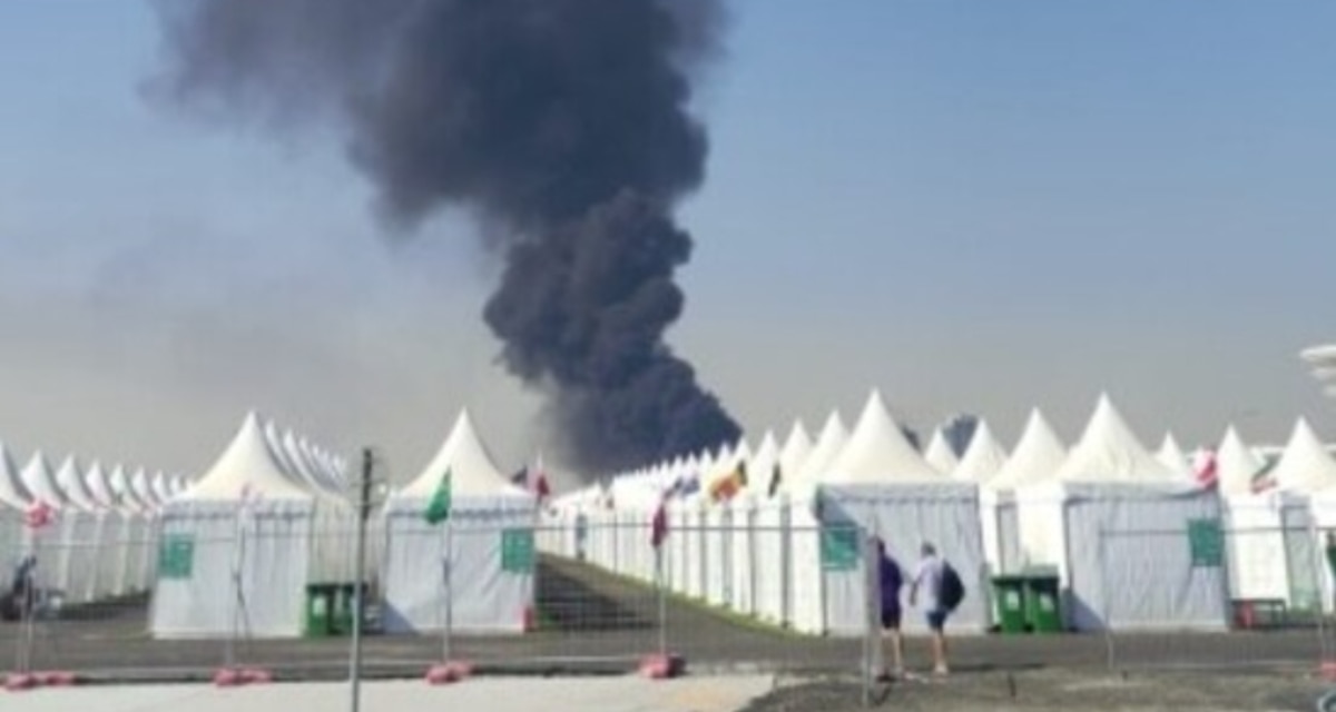 An Immense Fire Erupts Near FIFA fan Village in Qatar