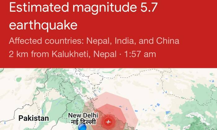 Major Earthquake Strikes Delhi, Tremors Felt Across NCR