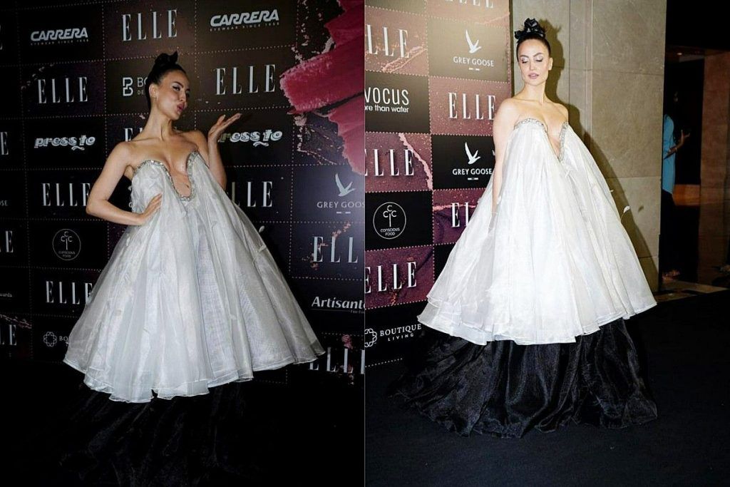 Elli Avram Defies Gravity in a Hot White Dress at Beauty Awards - a ...