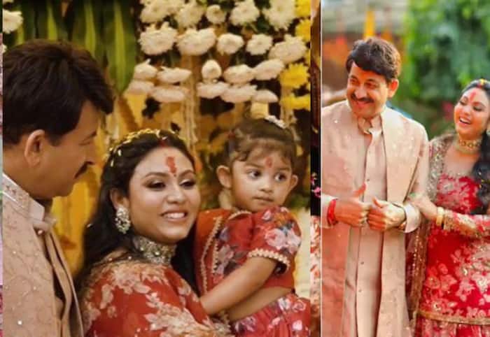 मनोज तिवारी 51 साल की उम्र में बनने वाले हैं पिता, देखें 'गोद भराई' का ...