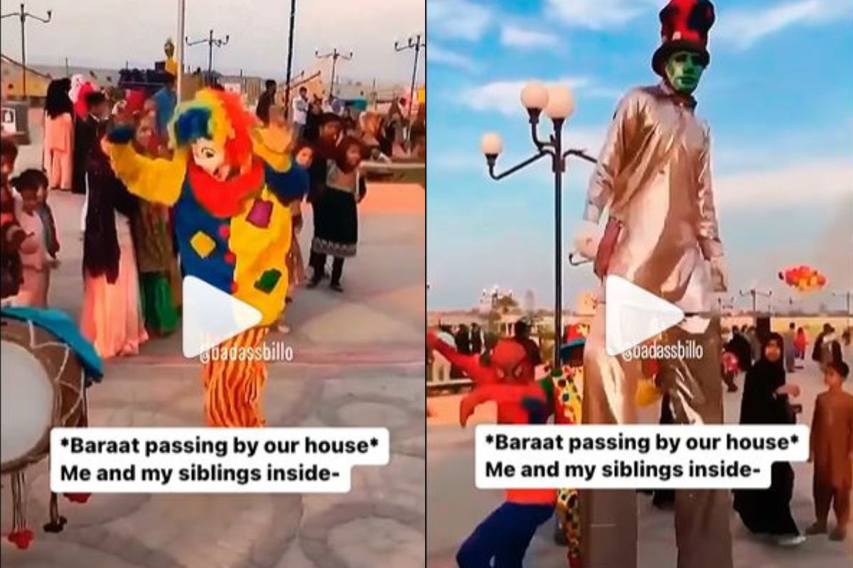 Spiderman, Clown And Tall Man Dance On Dhol Like Baaratis, Viral Video ...