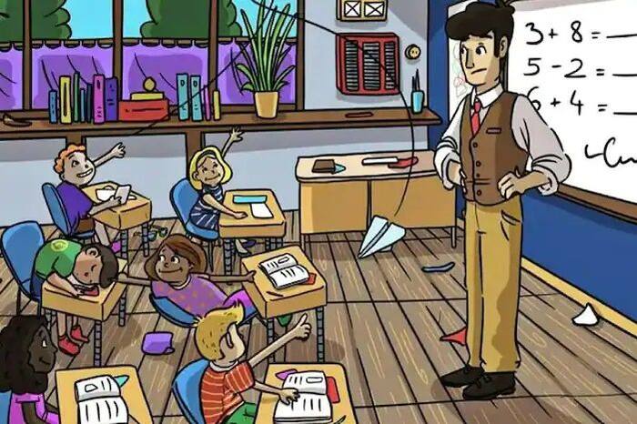 Optical Illusion: Can You Find The Teachers Missing Spectacles Within ...