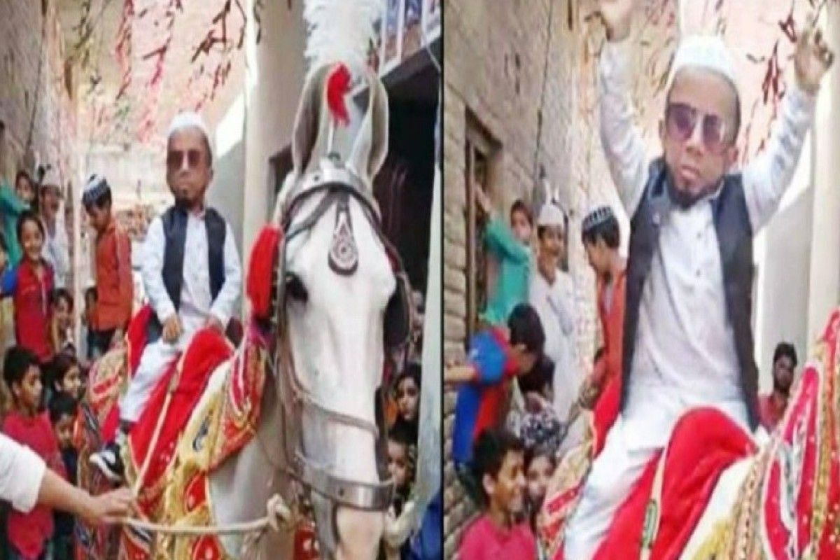 Viral Dulha: ढाई फुट के अजीम मंसूरी ने सपनों की लड़की से रचाई शादी ...