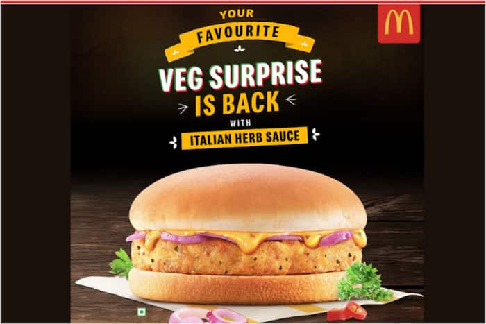 Veg Surprise Burger Returns To McDonald's Menu