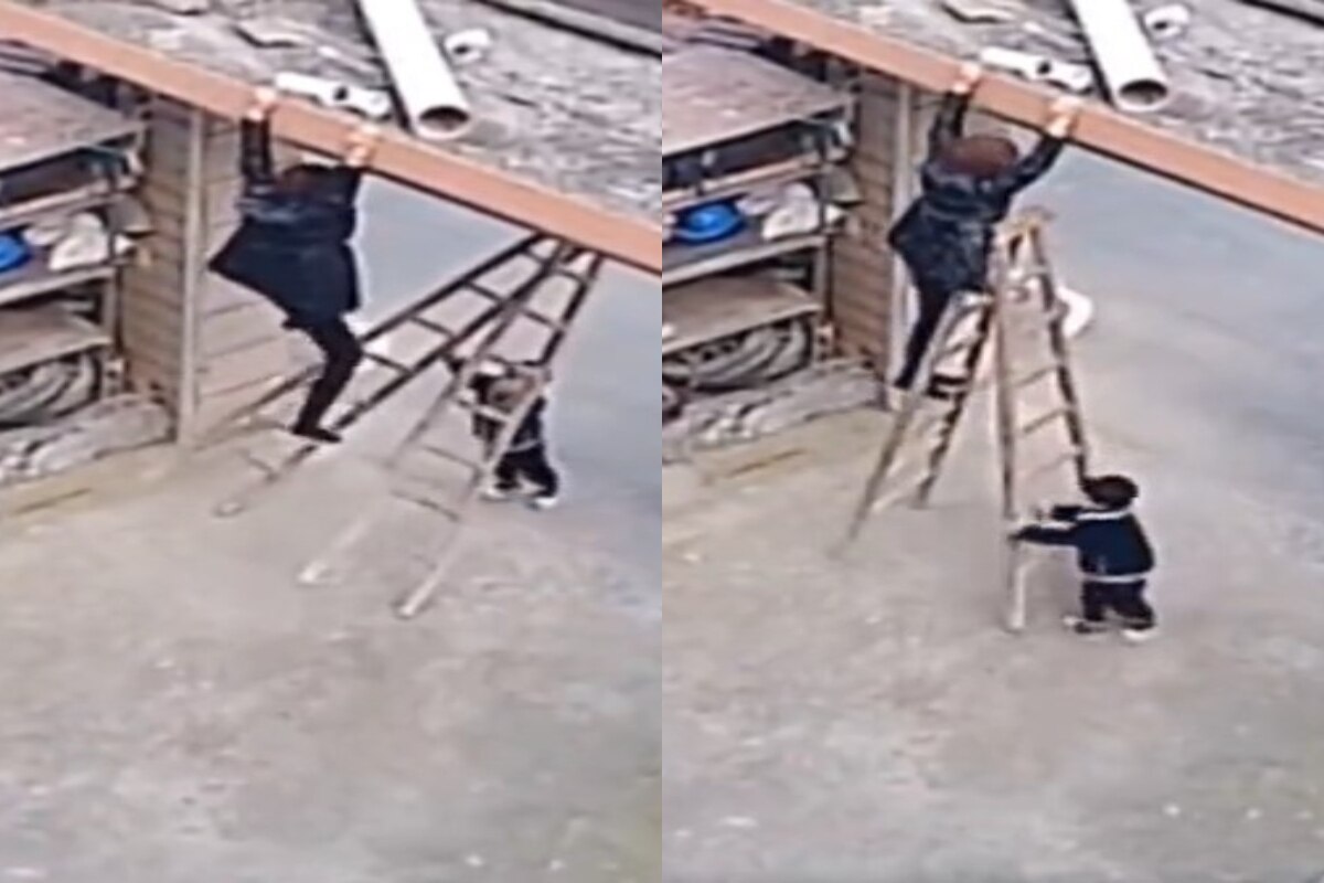 Little Boy's Quick Reflexes Prevent Woman From Falling; Internet is ...
