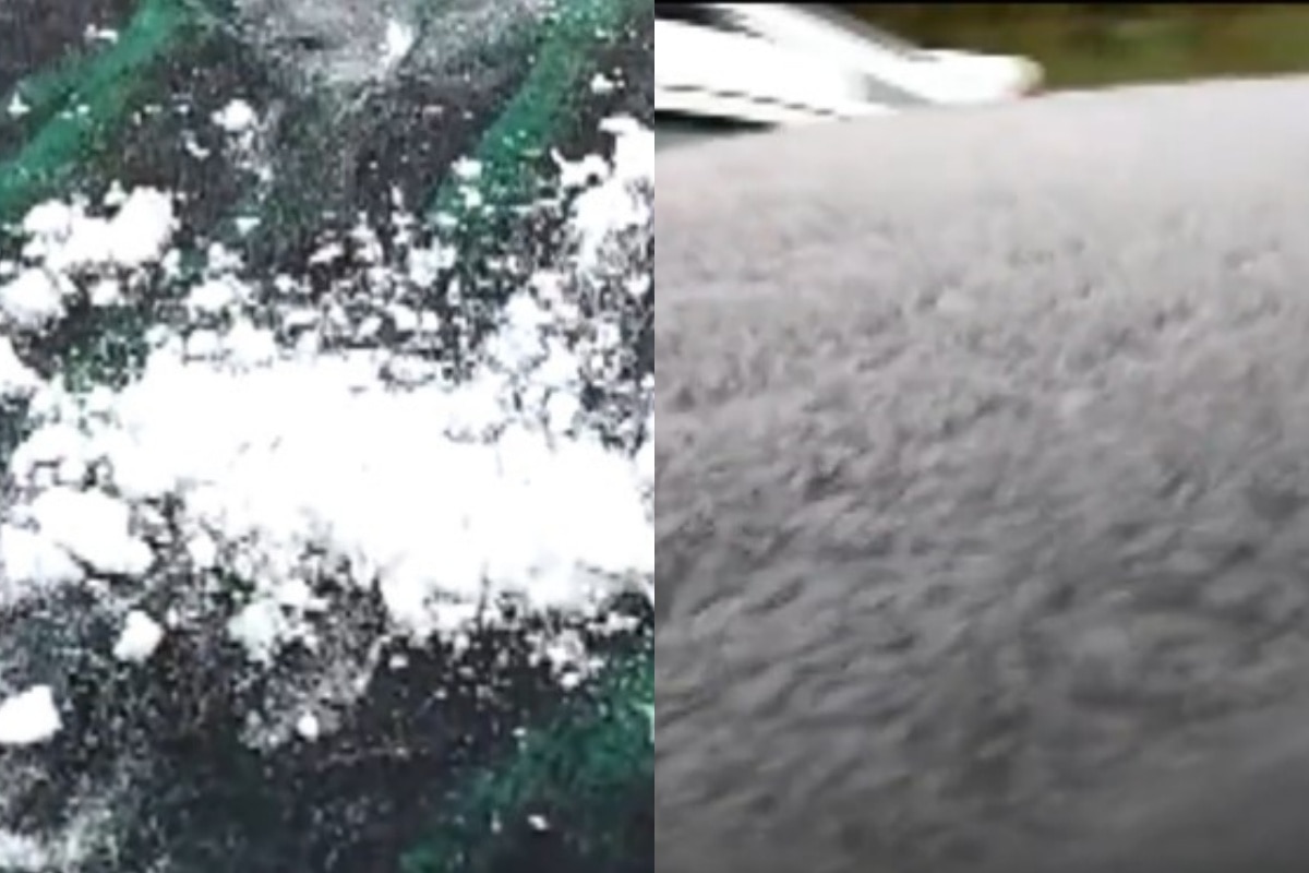 Video: Video: Snowing In Mount Abu? White Layers Cover Vehicles ...