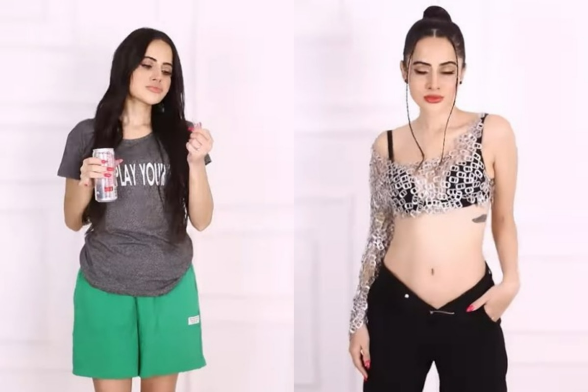 Wait, What Urfi Javed Makes a Dress Out of Coke Can Caps, Watch Viral Video