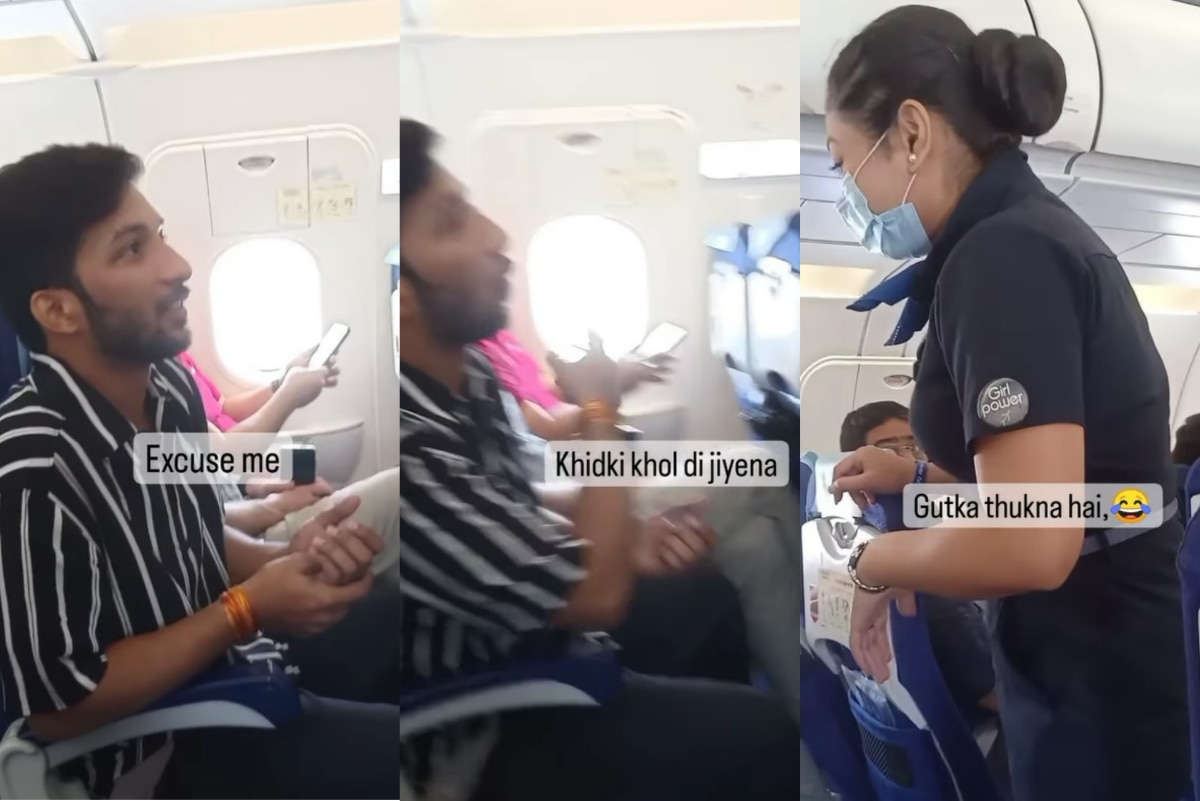 Man Asks Air Hostess to Open Flight's Window to Spit Gutka, Video Goes ...