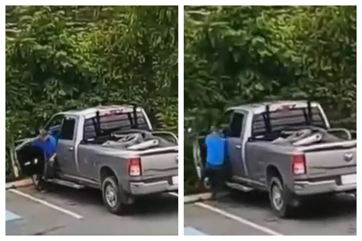 Viral Video Driver Forgets To Apply Parking Brakes And His Vehicle Just ...