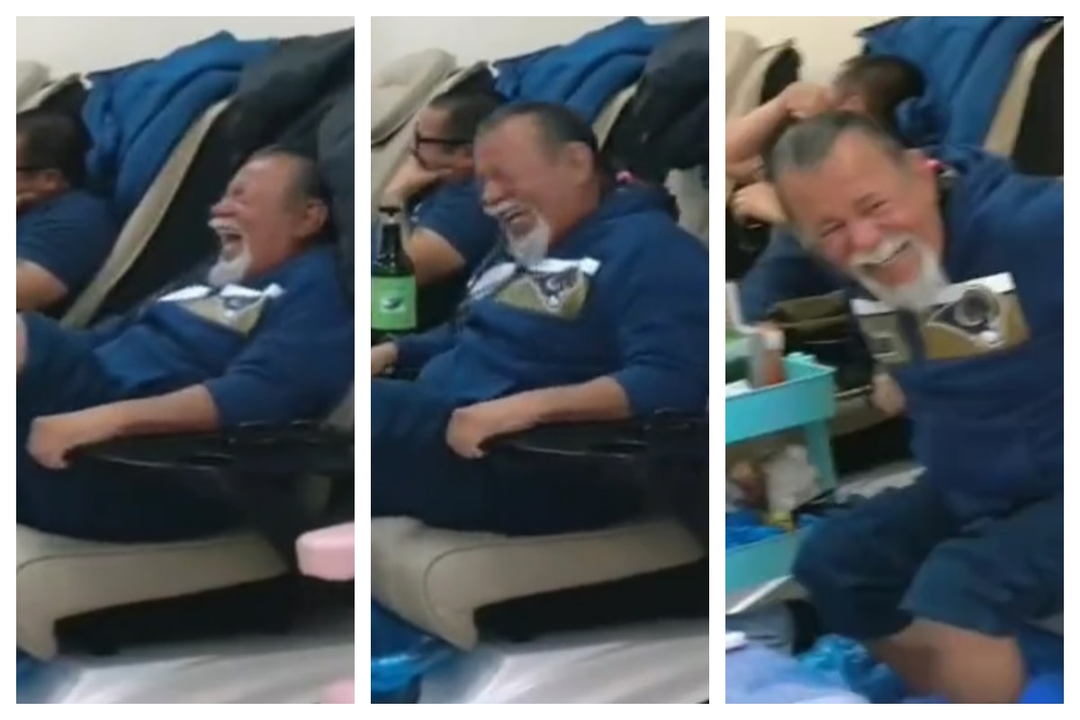 Man Getting Pedicure Laughs Hysterically And Then Its ROFL LOL All ...