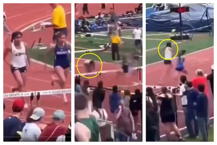 Viral Video Woman Athlete Stumbles In Race And Falls To Ground Gets Up ...
