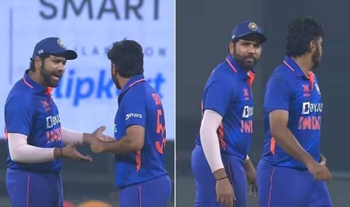 Rohit Sharma Loses Cool on Shardul Thakur During Ind-NZ 3rd ODI; Watch Viral VIDEO