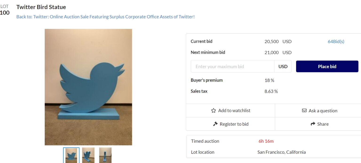 Want To Bid? Musk-Owned Twitter Auctions 631 Office Assets Including ...