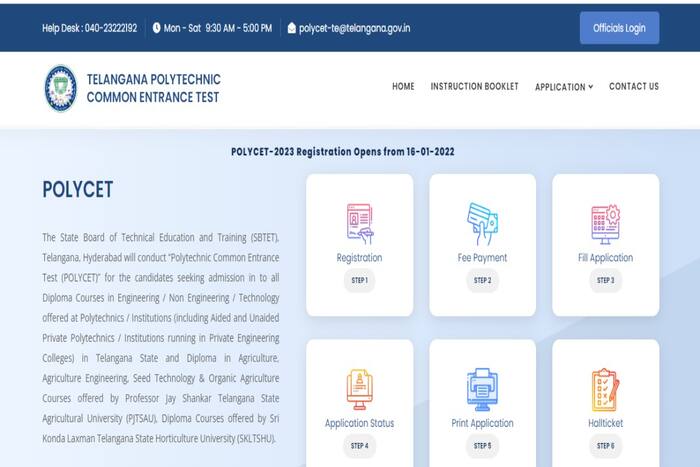 TS POLYCET 2023 Registration Begins at polycet.sbtet.telangana.gov.in; Exam Date, Steps to Apply ...