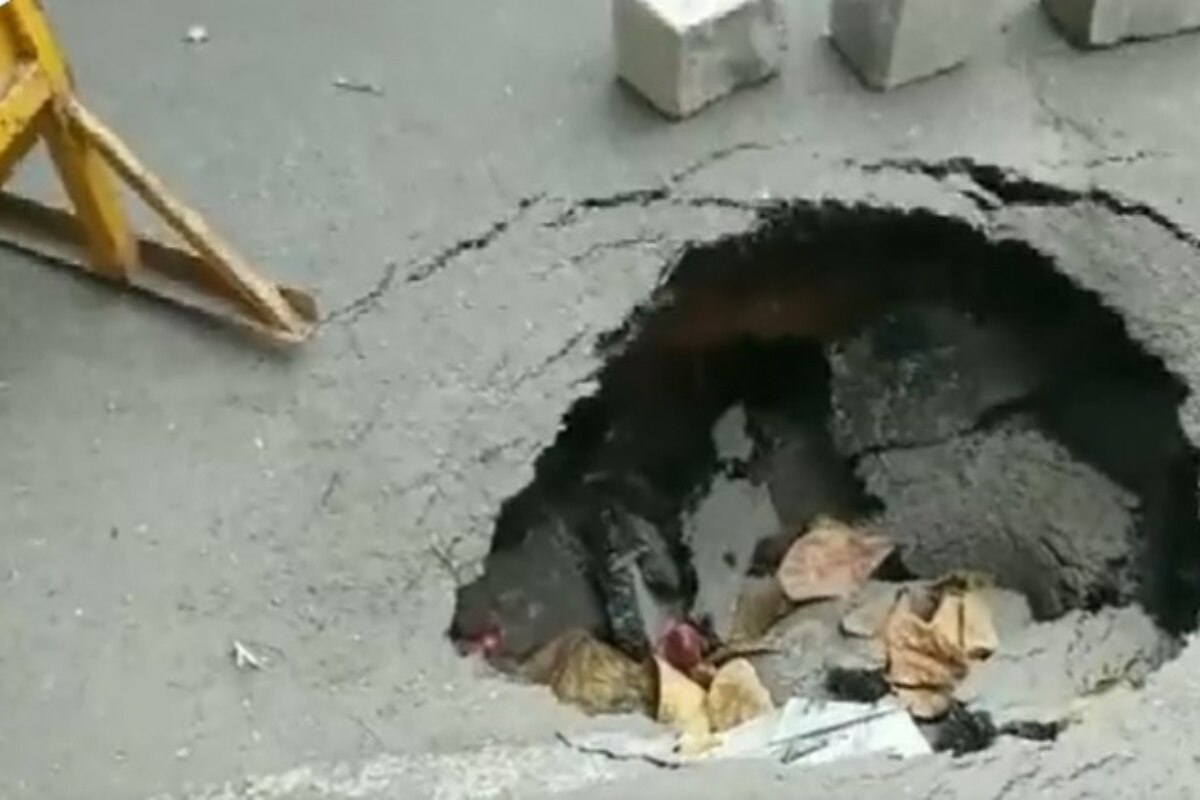 Video: Another Portion Of Road Caves In Bengaluru, Third In A Month