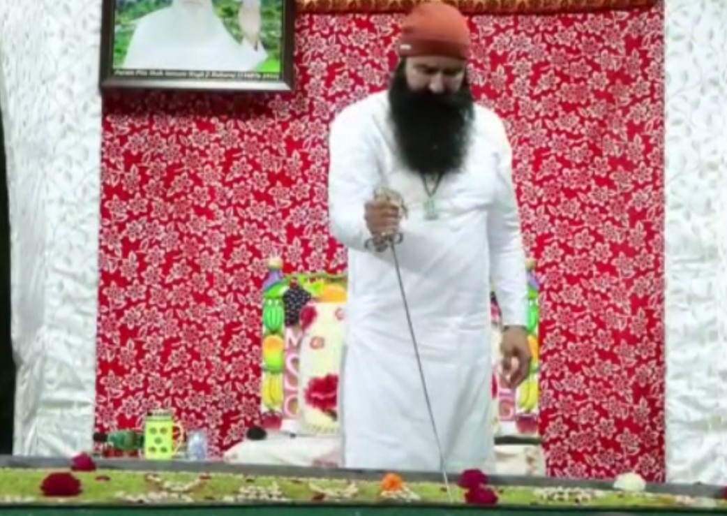 Rape Convict Dera Chief Ram Rahim Cuts Cake With Sword, Video Goes Viral