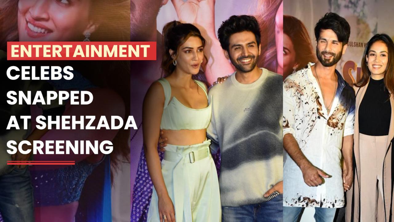 Shehzada Screening: Kartik Aaryan, Kriti Sanon, Shahid Kapoor-Mira Rajput & Others Spotted ...