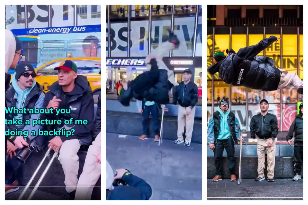 Man Performs Backflip And It Is Very Very Special And Encouraging Watch ...