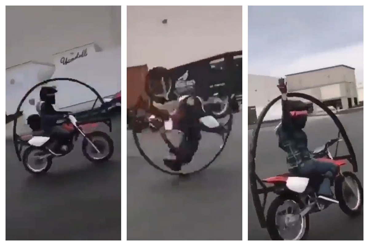 Viral Video: Biker Modifies Bike To Do Multiple 360 Degrees Flips ...