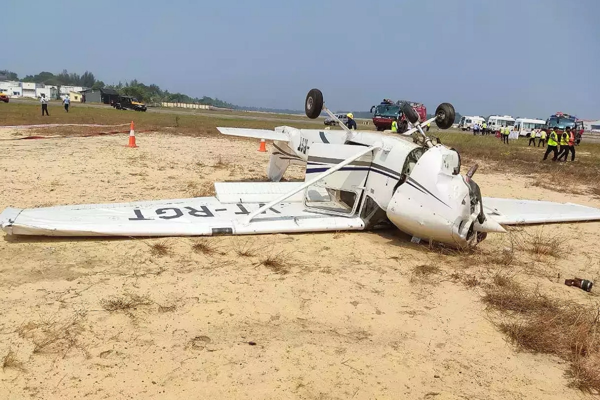 Narrow Escape For Pilot As Training Aircraft Veers Off Runway at ...