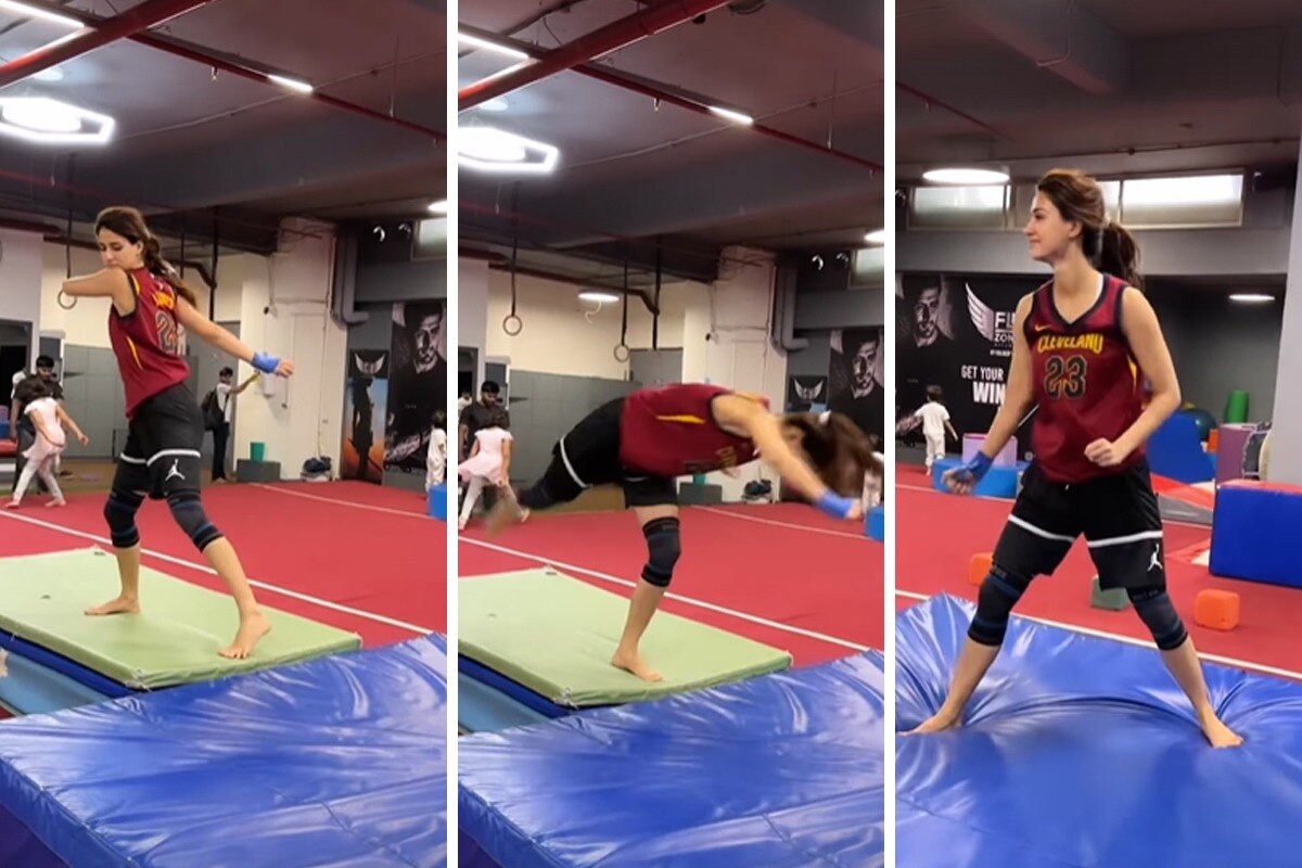 Disha Patani Slays At Gym As She Performs Aerial Action In Hot Training Video