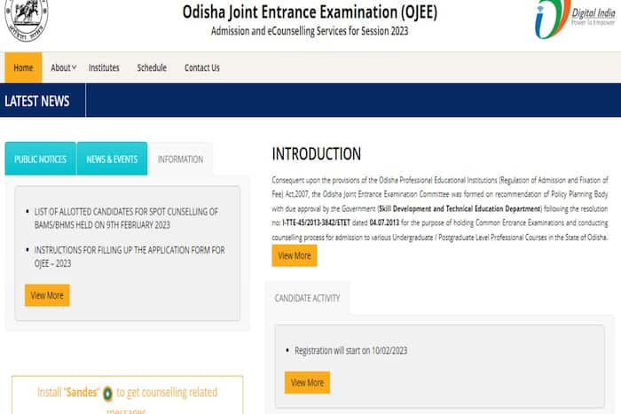 OJEE 2023 Registration Begins Tomorrow at ojee.nic.in; Exam Date, Fee ...