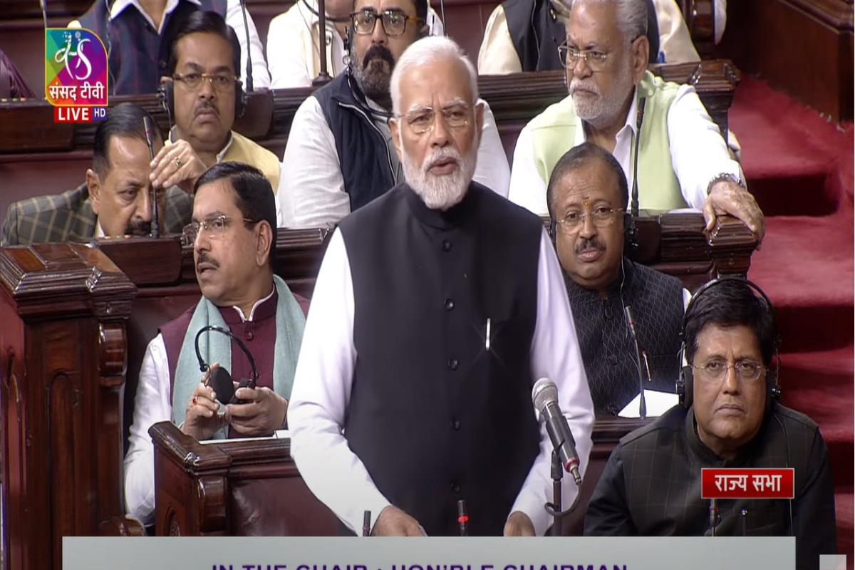 Narendra Modi in Rajya Sabha LIVE