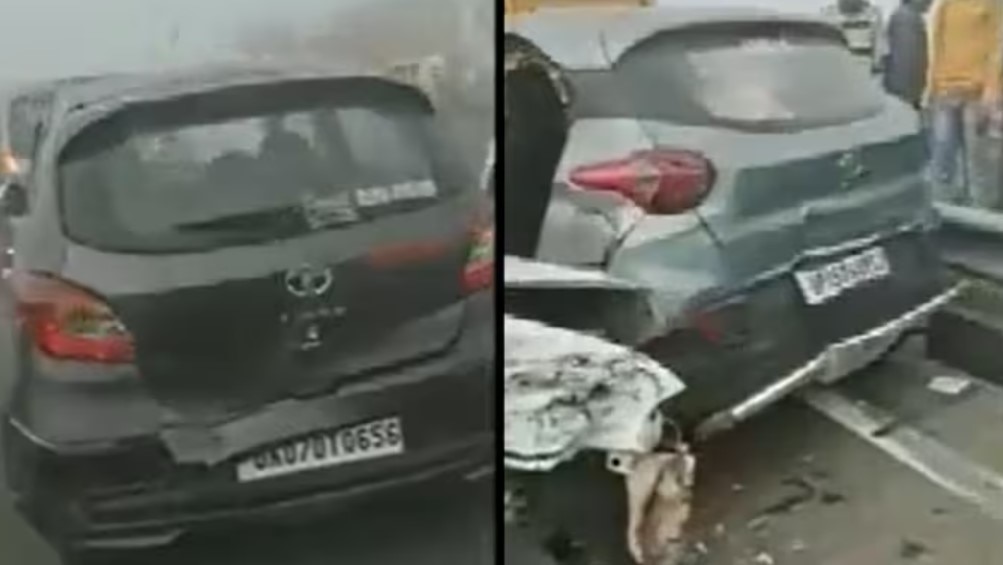 Video: Several Injured as Multiple Vehicles Pile up on Delhi-Meerut ...