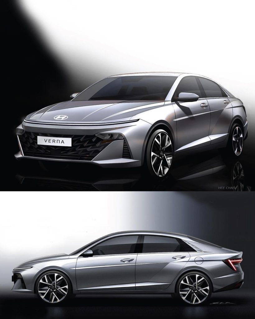 Hyundai Verna 2023: New Sedan Gets Fierce Exterior With Futuristic Look ...