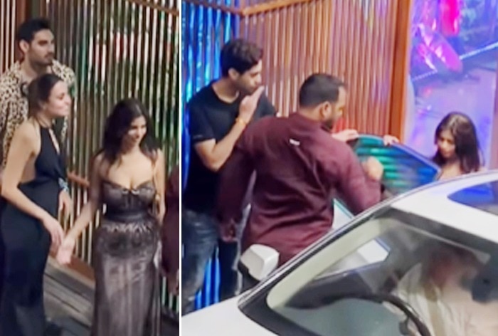 Agastya Nanda Blows a Kiss to Suhana Khan in Viral Video From Tania Shroff Birthday Party - Watch