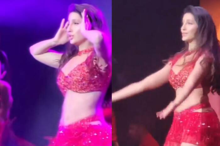 Viral Dance Video: Nora Fatehi Oozes Oomph With Her Fiery Moves in Hot Red Dress, Internet Says ...