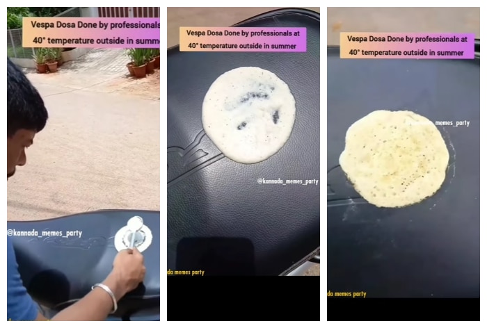 Man Bakes Dosa Paste On Two-wheeler’s Seat To Show How Hot It Is: Watch