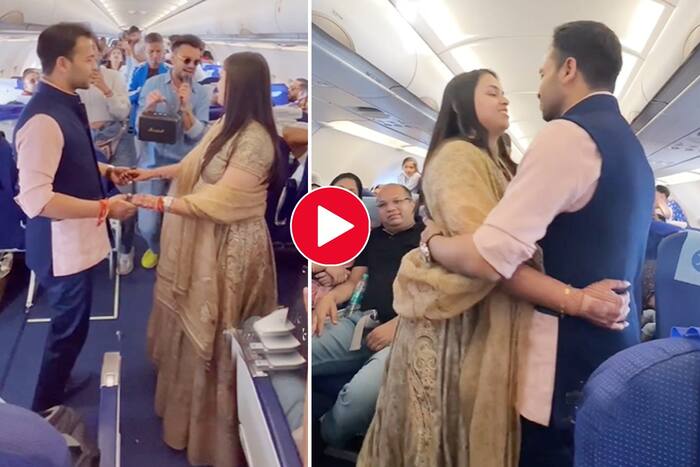 Viral Video Of Bride And Groom Dancing Aboard Plane Has Netizens In Splits