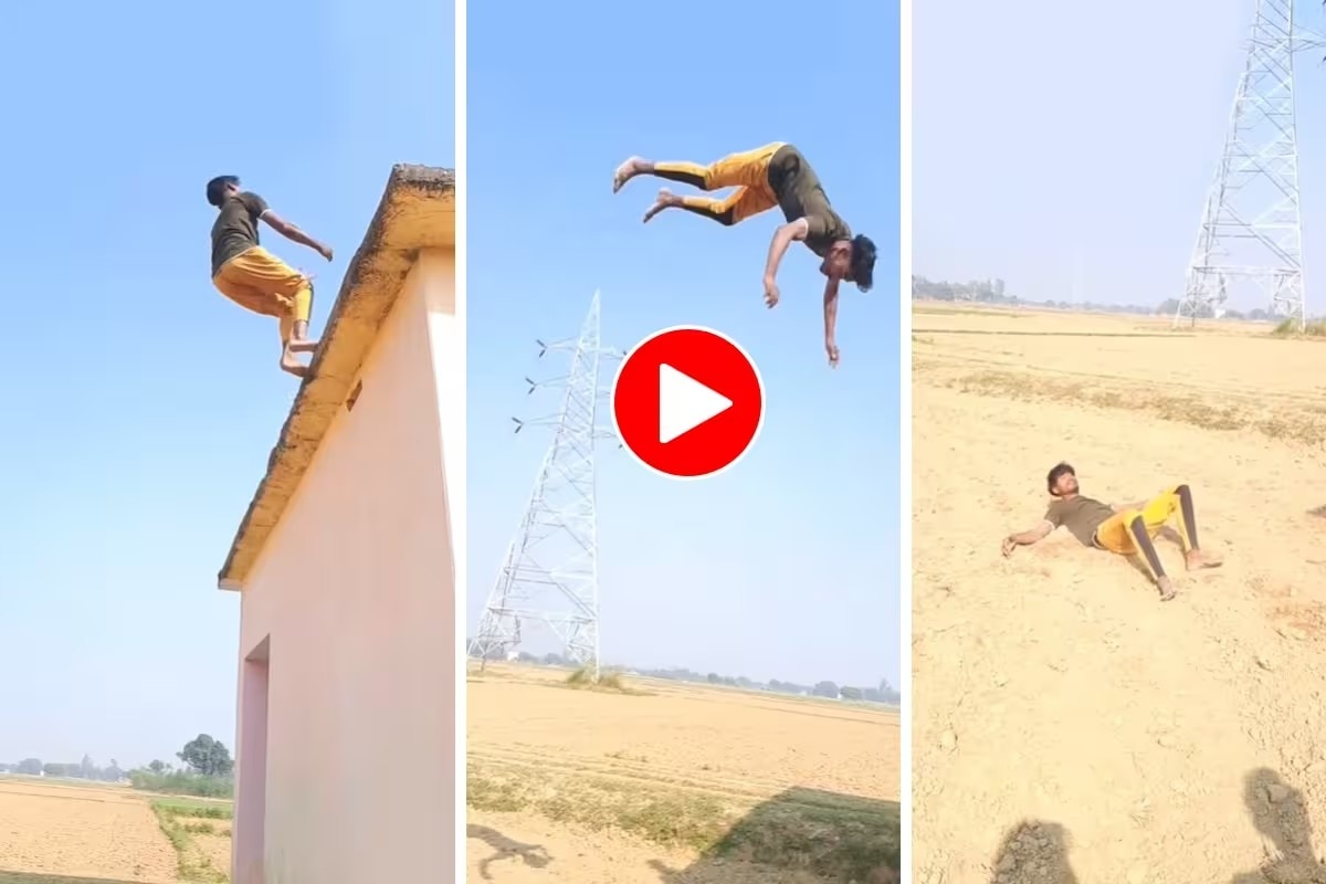 Man Tries Backflip From Height Netizens Reject Reckless Stunt Watch ...
