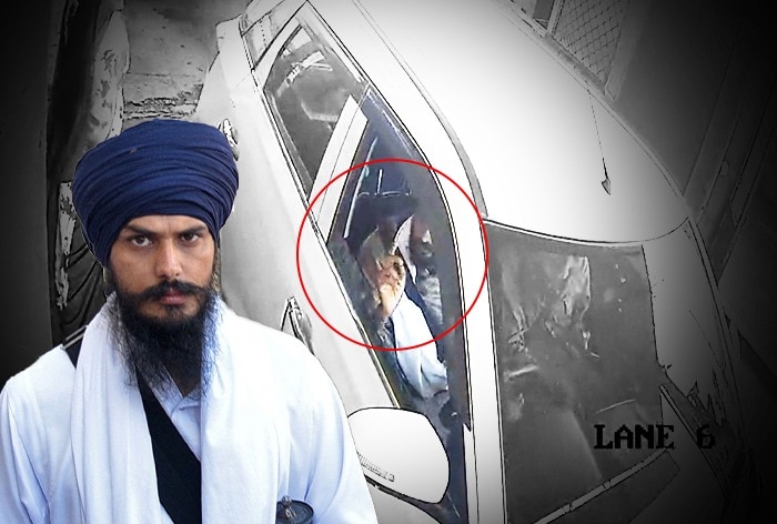 CCTV Camera Captures Amritpal Singh Escaping In An SUV, Cops Suspect He ...