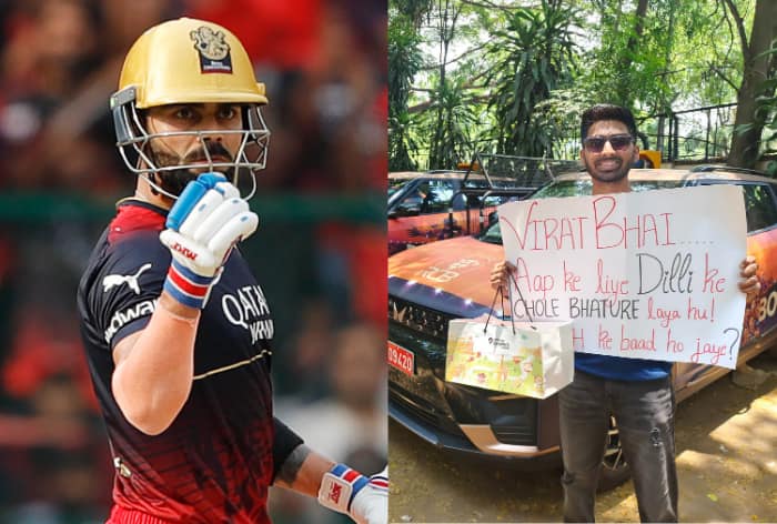 Ipl 2023 Fan Brings Chole Bhature For Virat Kohli During Rcb Vs Dc