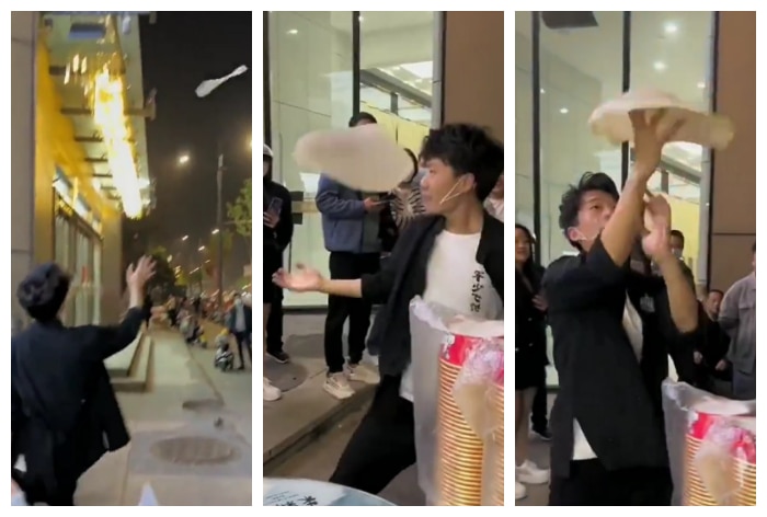 Chefs Incredible Long Distance Frisbee Boomerang With Bread Paste Watch