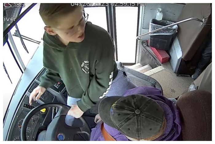 Class 7 Student Saves 66 Lives By Controlling Bus As Driver Faints Watch