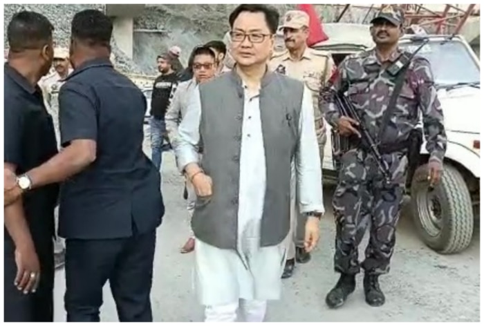 Union Minister Kiren Rijiju s Car Hit By Truck In J&K