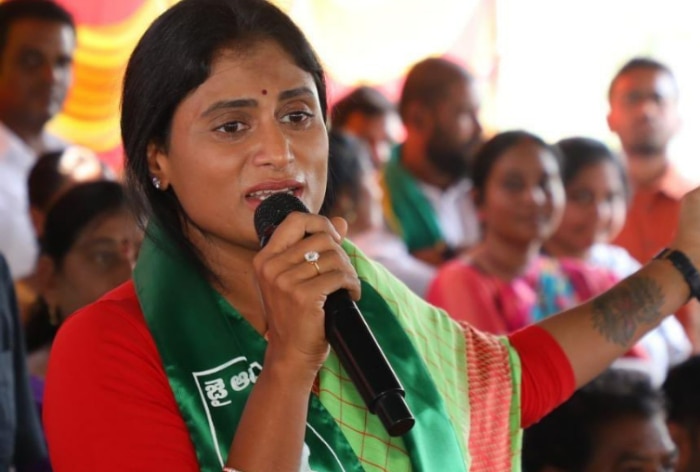 Video: YSR Telangana Party Leader YS Sharmila Slaps Cop, Detained
