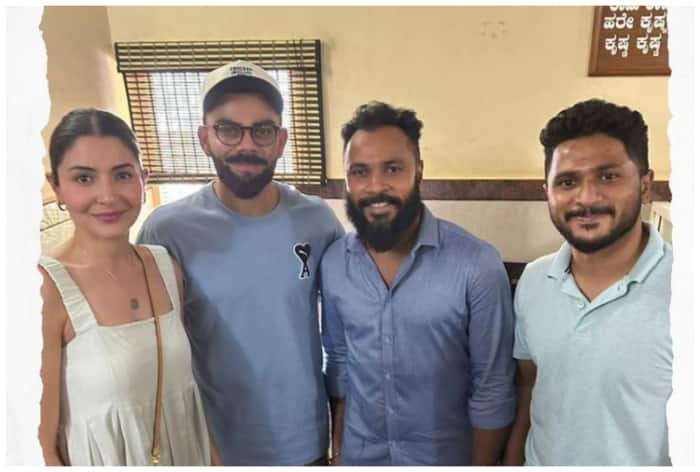 Anushka Sharma Virat Kohli Pose With Bengaluru Restaurant Staff After ...