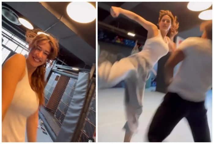 Disha Patani Sets Fitness Goals as She Shows Her Martials Arts Skills in Hot Training Video Watch